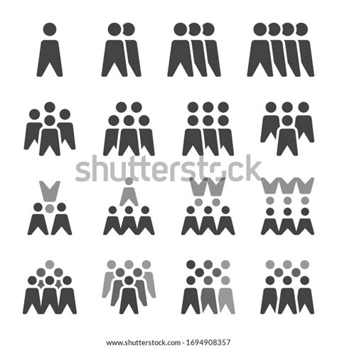 People Icon Setvector Illustration Stock Vector Royalty Free 1694908357