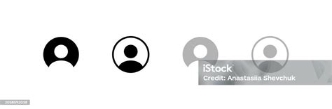 아바타 아이콘 모형 세트입니다 실루엣과 플랫 스타일 벡터 아이콘 0명에 대한 스톡 벡터 아트 및 기타 이미지 0명 개체 그룹 검은색 Istock