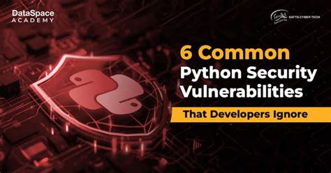 6 Common Python Security Vulnerabilities Dataspace Academy
