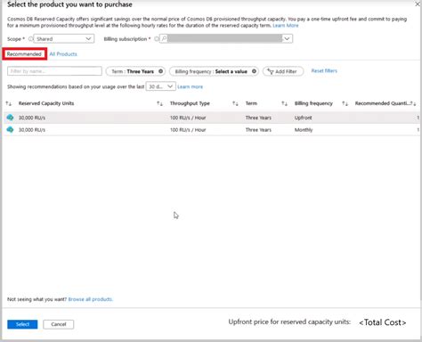 予約容量を使用した Azure Cosmos Db の価格と割引 Microsoft Learn
