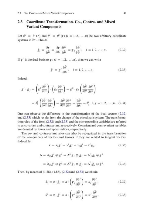 Tensor Algebra And Tensor Analysis For Engineers