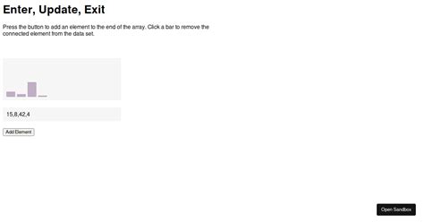 D3 Enter Update Exit Codesandbox