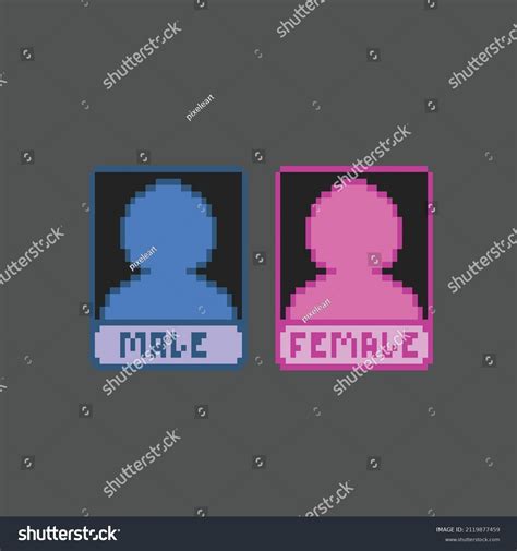 Gender Sign Pixel Art Style Stock Vector Royalty Free Shutterstock
