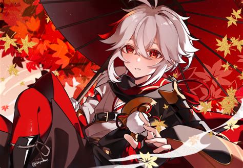 Kaedehara Kazuha Genshin Impact Drawn By Yakipaimon Danbooru