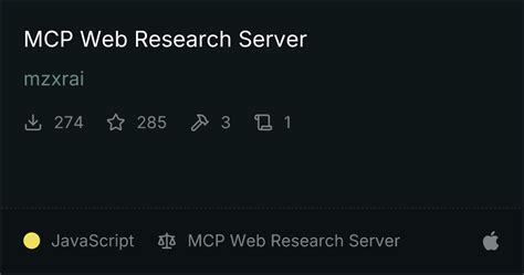 Mcp Web Research Server Glama