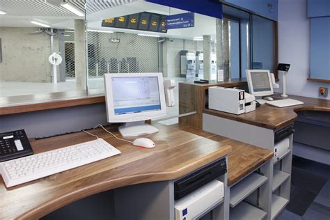 Ticket Office Counter Interior Equipment Layout And Counter