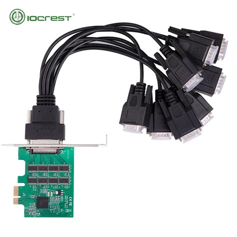 IOCREST Pcie Ports RS DB Serial I O Card PCI Express Controller Card Support Low