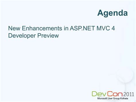Mvc 4 Developer Preview Ppt Free Download