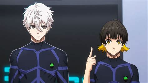 Two Anime Characters Standing Next To Each Other