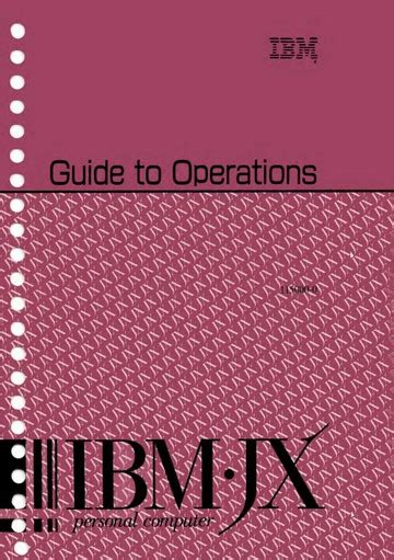 IBM JX Guide To Operations IBM Americas Far East Corporation Free Download Borrow And