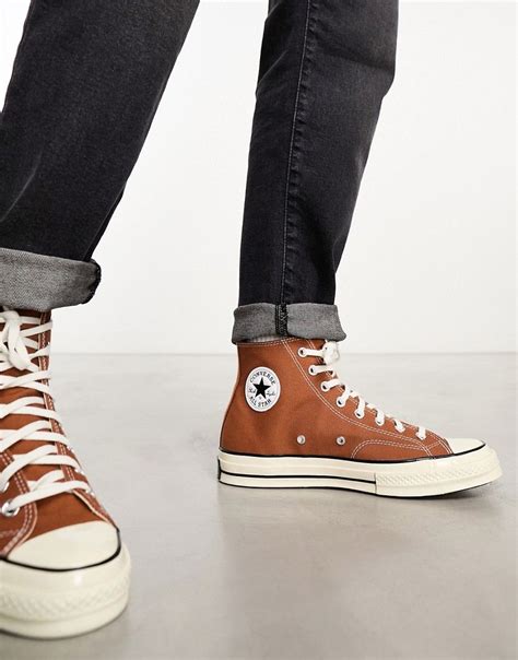 Converse Chuck Taylor 70 Hi Trainers In Tawny Brown Asos Chucks