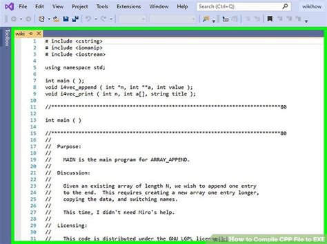 how to compile cpp file to exe with pictures wikihow