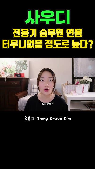 전용기 승무원 월급의 진실 🫢 Shorts 승무원연봉 Youtube