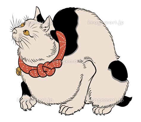 浮世絵の猫のイラスト素材 177252291 ｜毎月1点無料（フリー）のストックフォト イメージマート