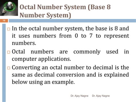 1 Number System And Conversion From Decimal To Other Base Number System Pptx Free Download