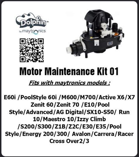 Réparation Robot Maytronics Dolphin Series S 371 Messages