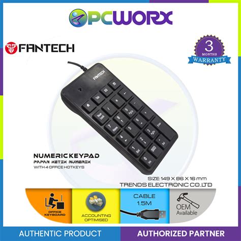 Fantech Ftk801 Numpad Keyboard Numerical Keyboard For Laptop And Pc