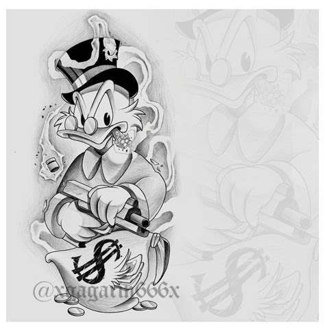 Scrooge Mcduck Tattoo Designs