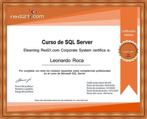 Cursos Online De Bases De Datos De Sql Server