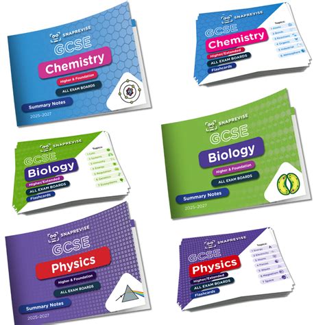 Gcse Triple Science Revision Guides Snaprevise
