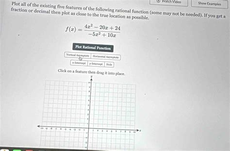 Solved Watch Video Show Examples Plot All Of The Existing Five