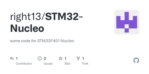 GitHub Right STM Nucleo Some Code For STM F Nucleo