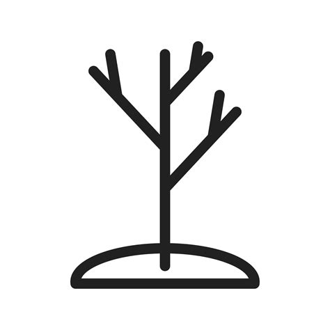 Autumn Tree Line Icon 7568712 Vector Art At Vecteezy