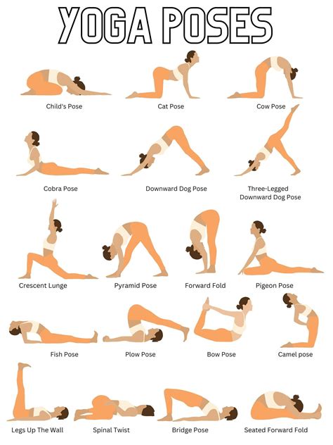 Yoga Positions Chart Printable