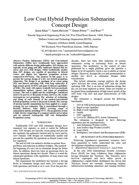 low cost hybrid propulsion submarine concept design pdf submarines