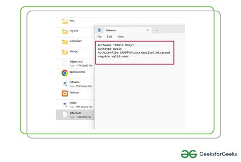 How Do I Lock A Folder With Htaccess File Geeksforgeeks