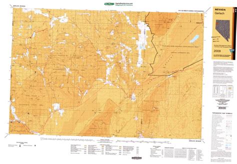 Gerlach Nv Blm Surface Mgmt Map By Digital Data Services Inc
