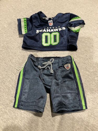 Build A Bear Nfl Seattle Seahawks Blue And Green Football Uniform