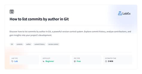 How To List Commits By Author In Git Labex