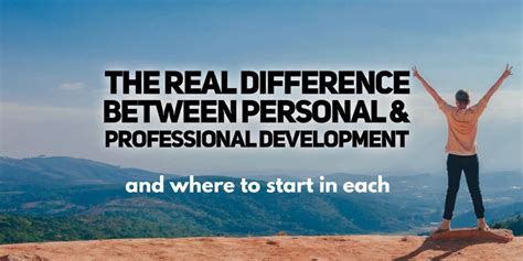 The Real Difference Between Personal Professional Development You