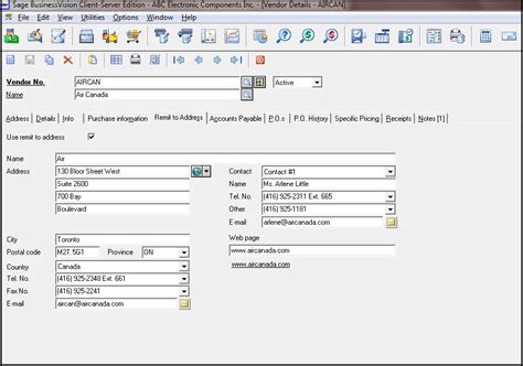Migrate Remit To Address From Sage Business Vision To Sage 300 Erp