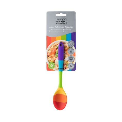 Silicone Mini Spoon Rainbow