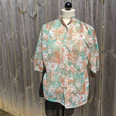 Vintage Semi Sheer Blouse Gem