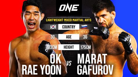 Ok Rae Yoon Vs Gafurov Full Replay One Championship The Home Of