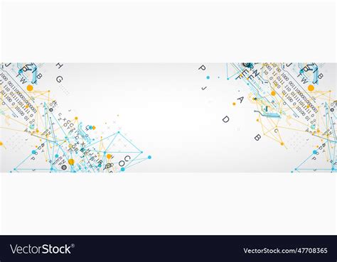 Abstract Technology Concept Circuit Board Color Vector Image