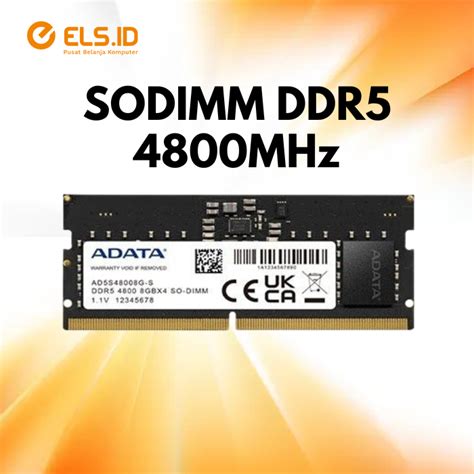 Jual Adata Ddr5 4800mhz Sodimm Memory Laptop Shopee Indonesia