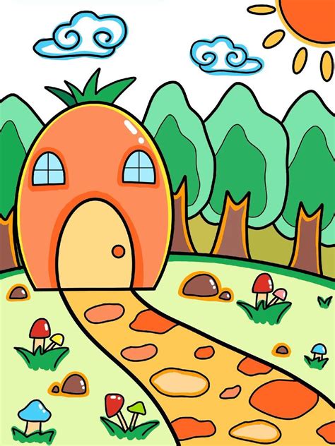 简笔画图片大全风景画初中 简笔画图片大全风景画初中生 画趣文库（我爱生活）