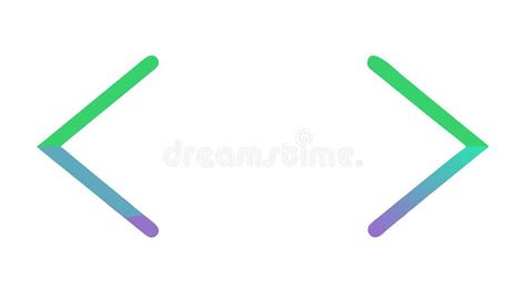 Angle Brackets Code Symbol Icon Pair Vector Design Generative Ai Stock Vector Illustration Of