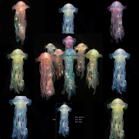 网红爆款发光水母灯笼氛围小夜灯挂饰夜市地摊发光水母灯玩具批发 阿里巴巴