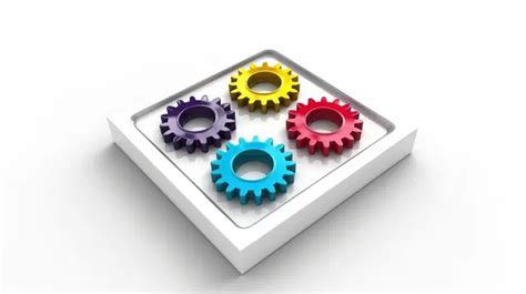 Multicolored Button Icon Vector A Simplistic Colorful Icon Of