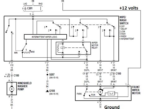 Wiper Motor Wiring Diagram