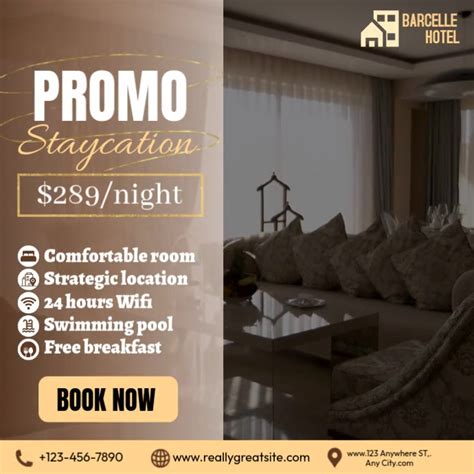 Staycation Promo Template Postermywall