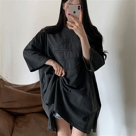 5xl빅사이즈박시핏남녀공용오버핏통통88 99 서클 런던 피그먼트 오버핏 반팔 티셔츠 T 에이블리