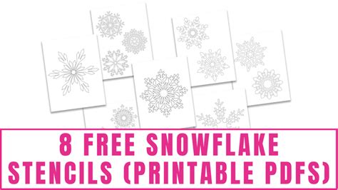 8 Free Snowflake Stencils Printable Pdfs