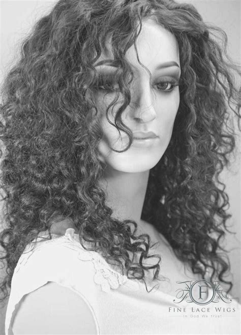 Natural Looking Curly Wig For Caucasian Fine Lace