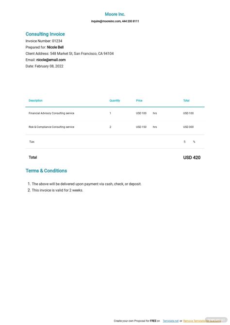 50 Invoice Samples Format Examples 2023
